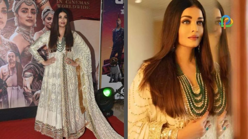 Aishwarya Rai Looks Stunning In White Anarkali At Ponniyin Selvan II Press Conference - People ...